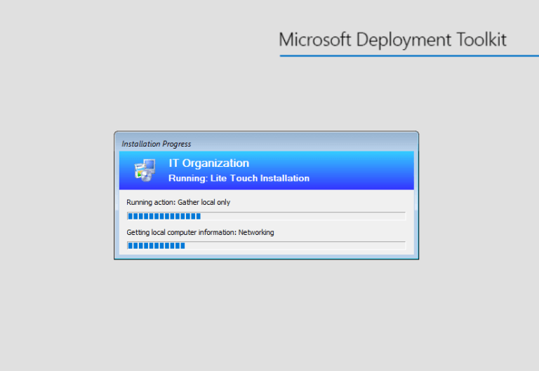 Microsoft Deployment Toolkit - Workspace IT